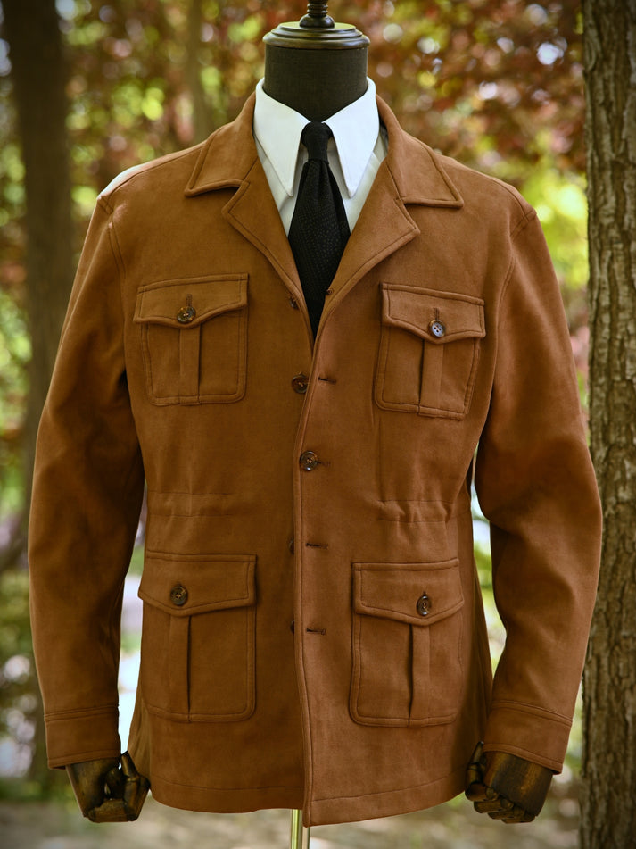 Men's Faux Suede Safari Jacket – Crush on Retro