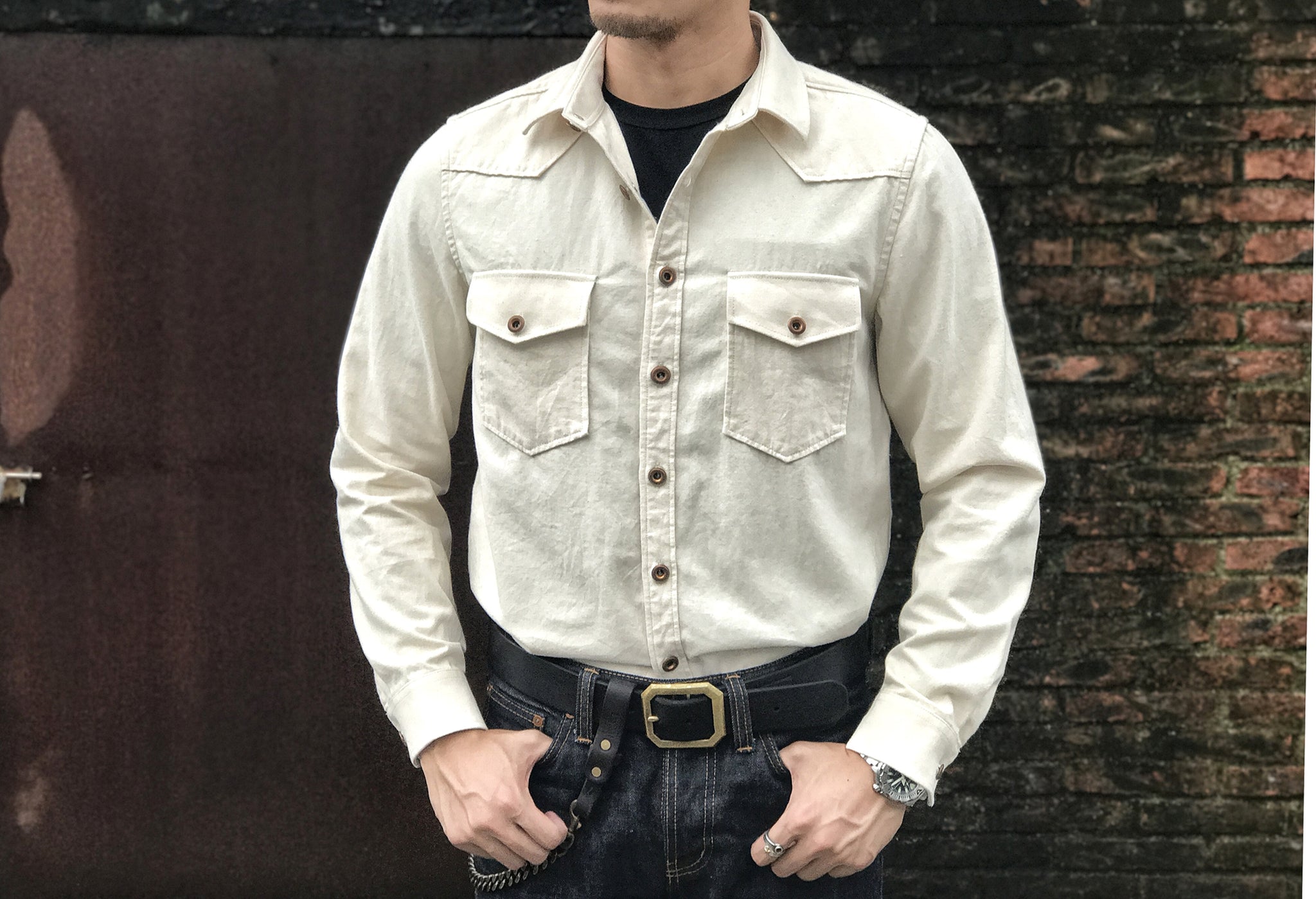 Men's Long Sleeves Bush Shirt – Crush on Retro